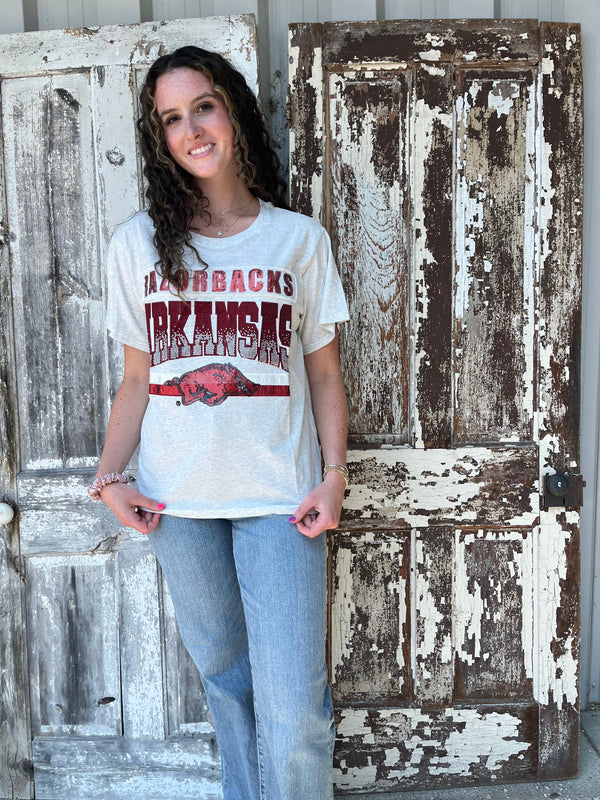 Queen of Sparkles-Razorback Tee – Darling's Fine Things