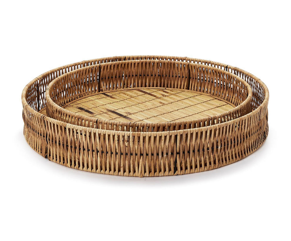 Round Bamboo Tray Set of Two – Darling's Fine Things