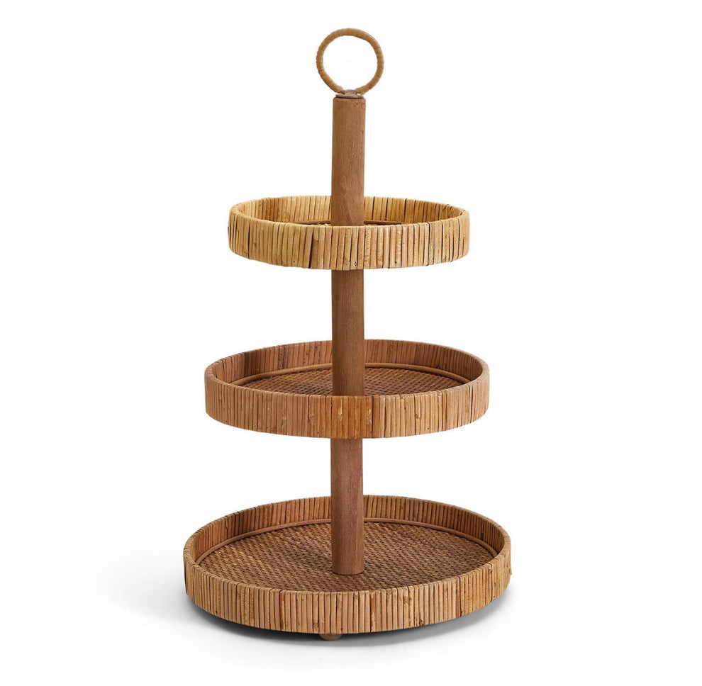 3 Tiered Rattan Centerpiece – Darling's Fine Things