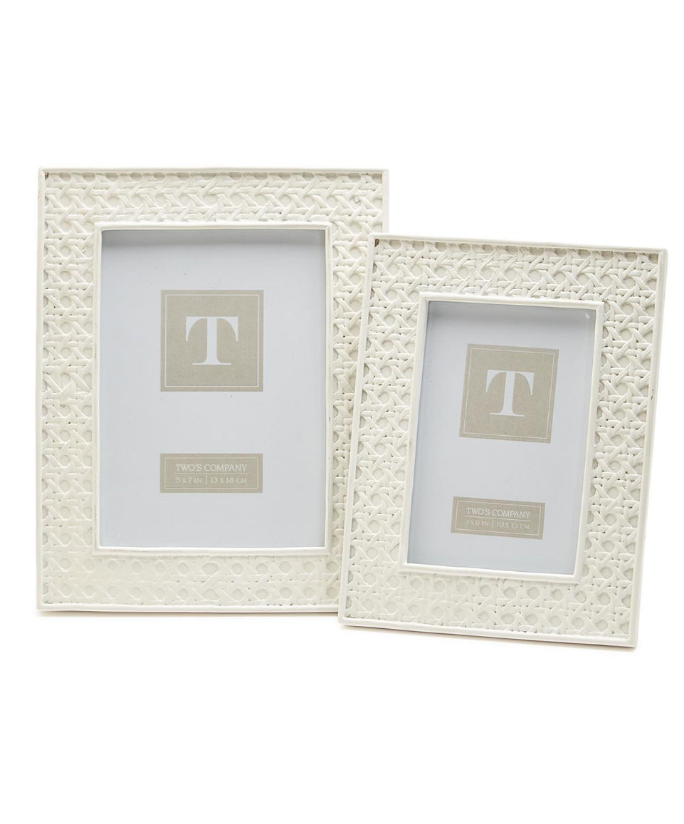 White Cane Frames - White – Darling's Fine Things