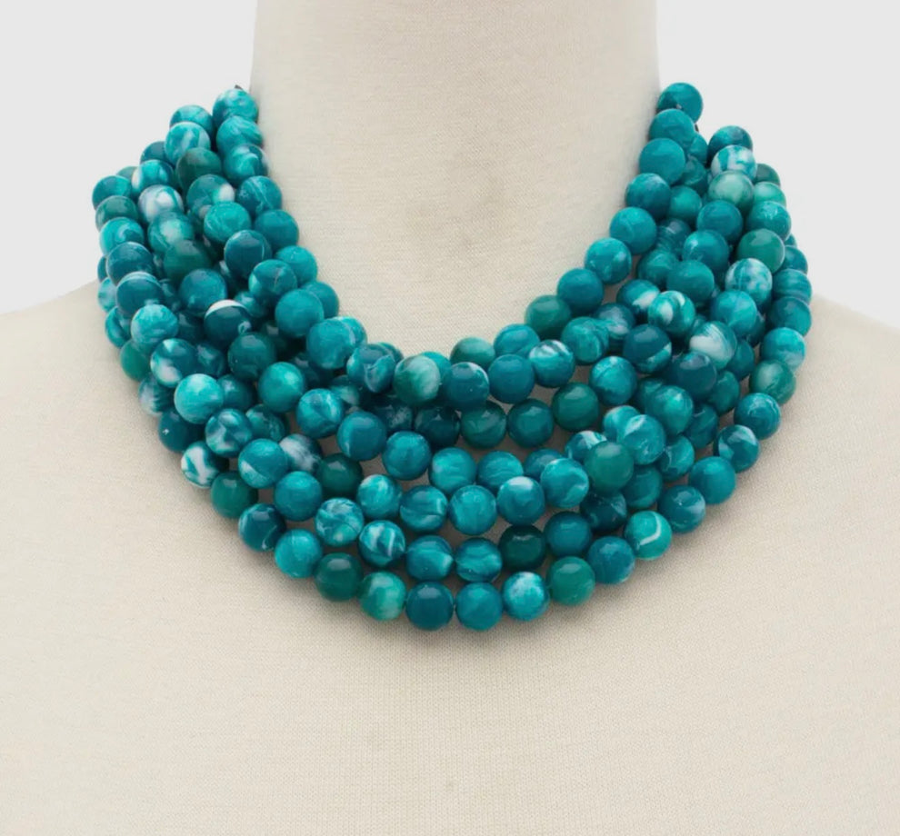 Beaded Chunky Necklace - The Kris Necklace – Darling's Fine Things